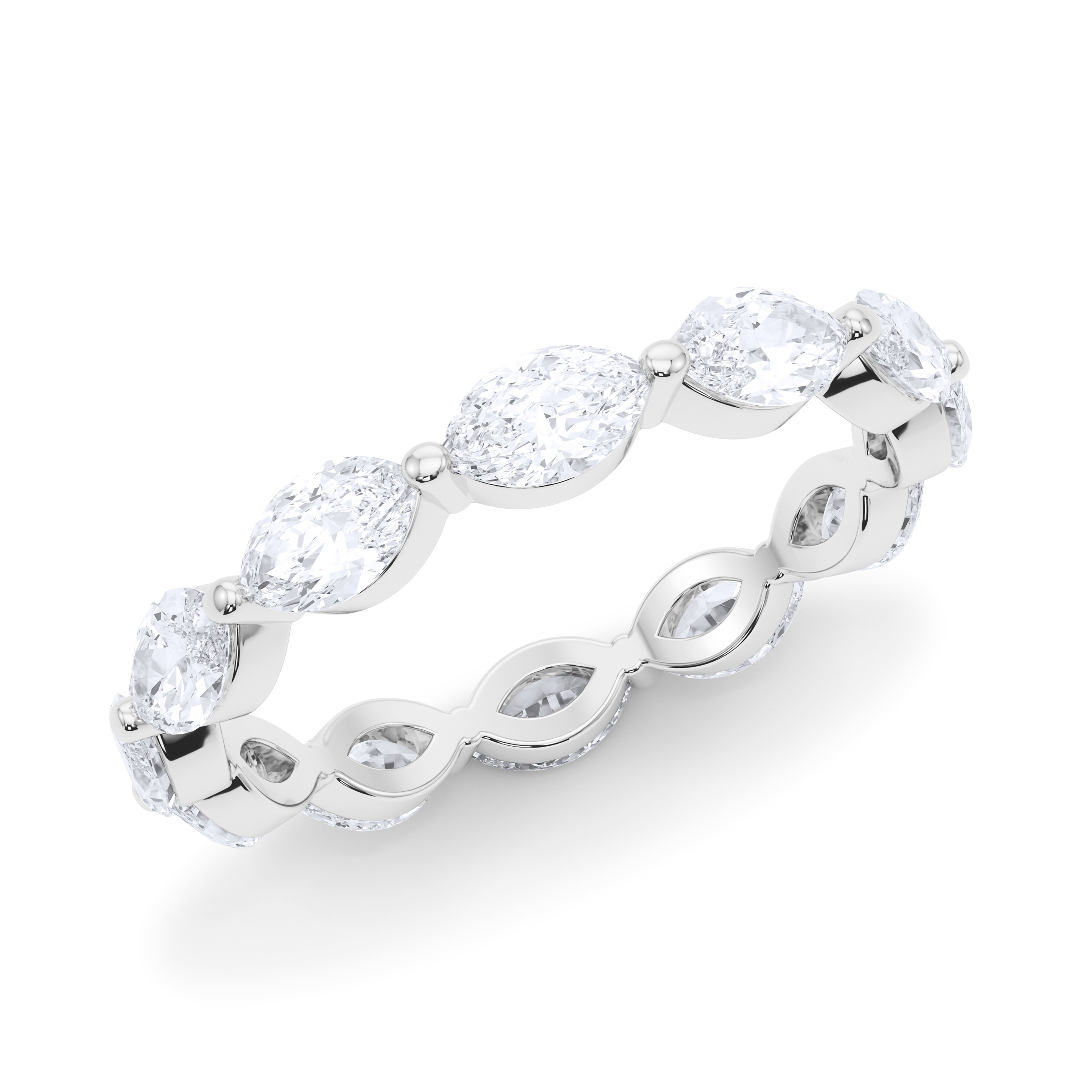 Sideways Marquise Diamond Eternity Band | Shop Now