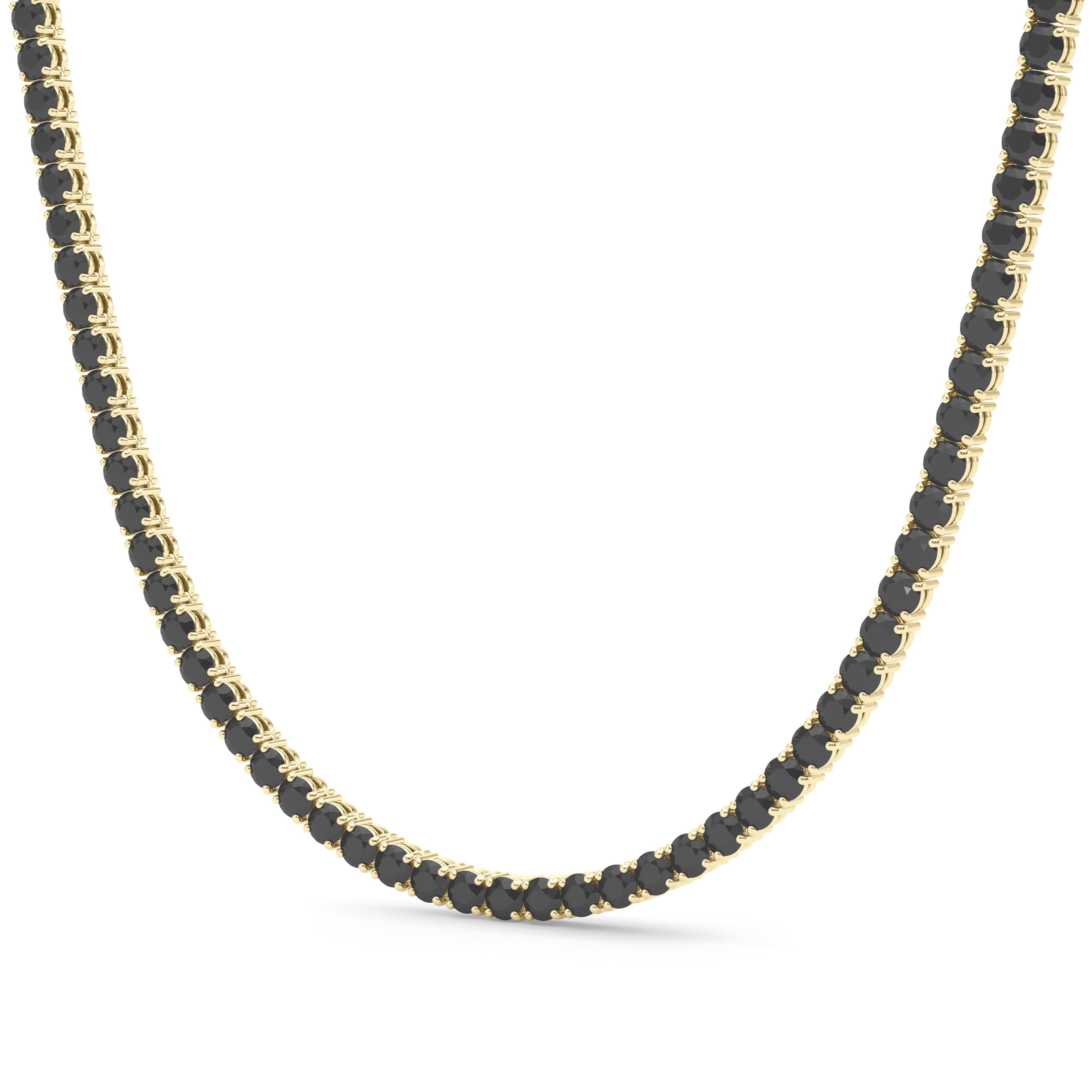4-Prong Black Diamond Tennis Chain | Shop Now