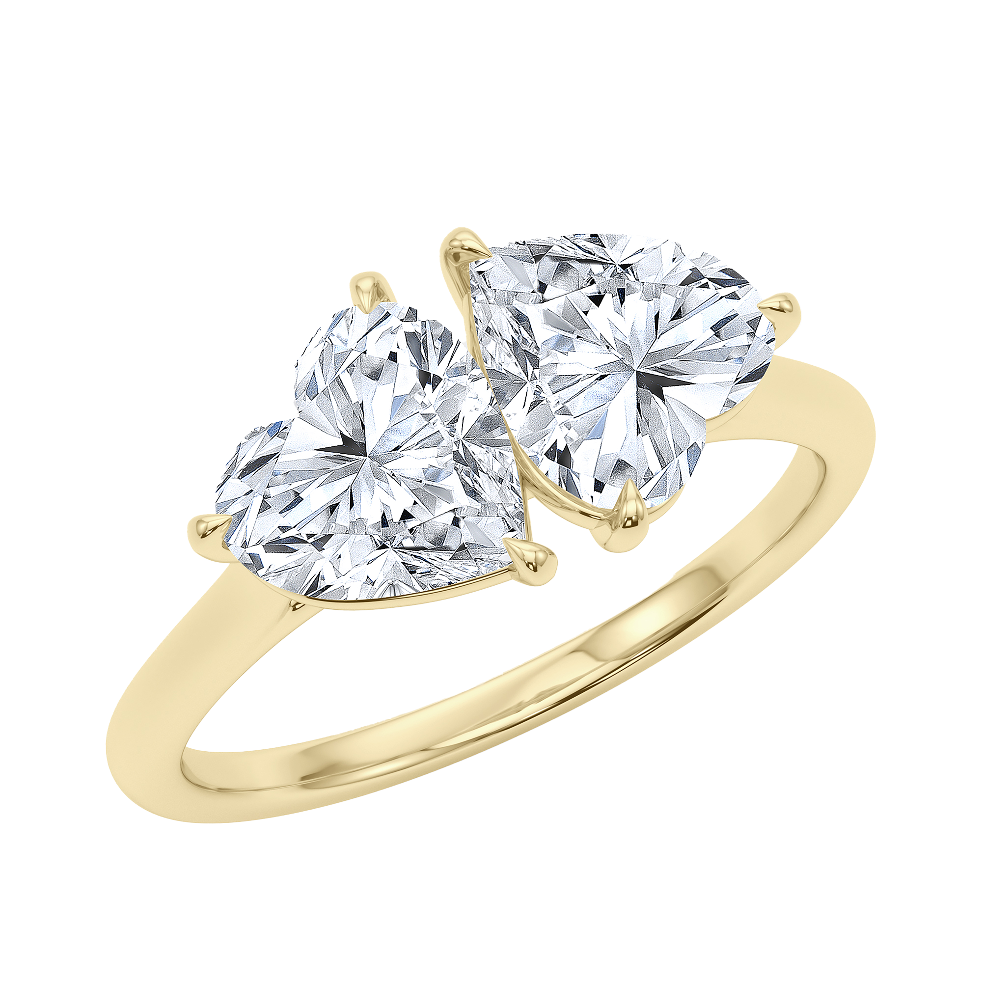 Heart Twin Diamond Ring | Shop Now