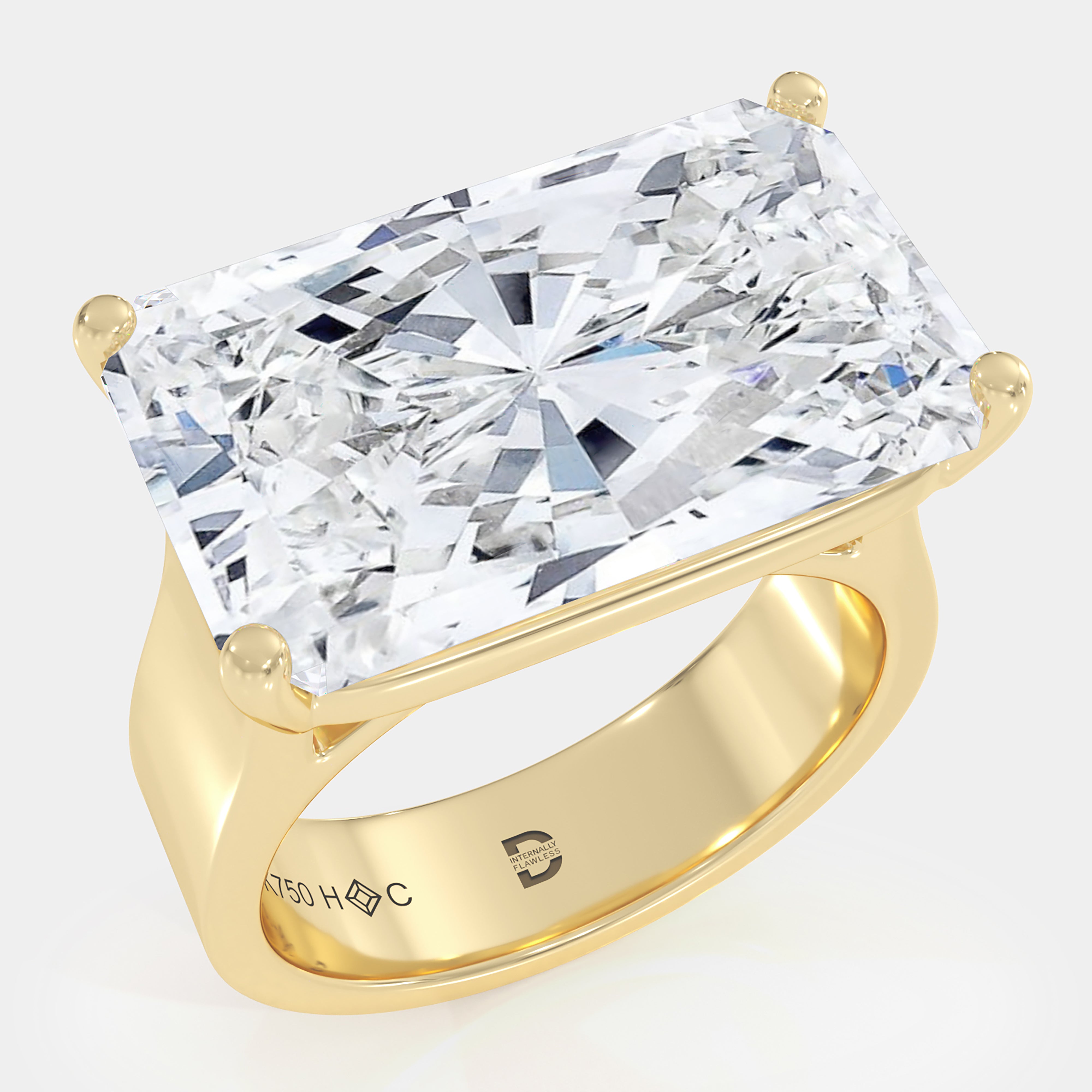 Men's Radiant East-West Diamond Band | Shop Now