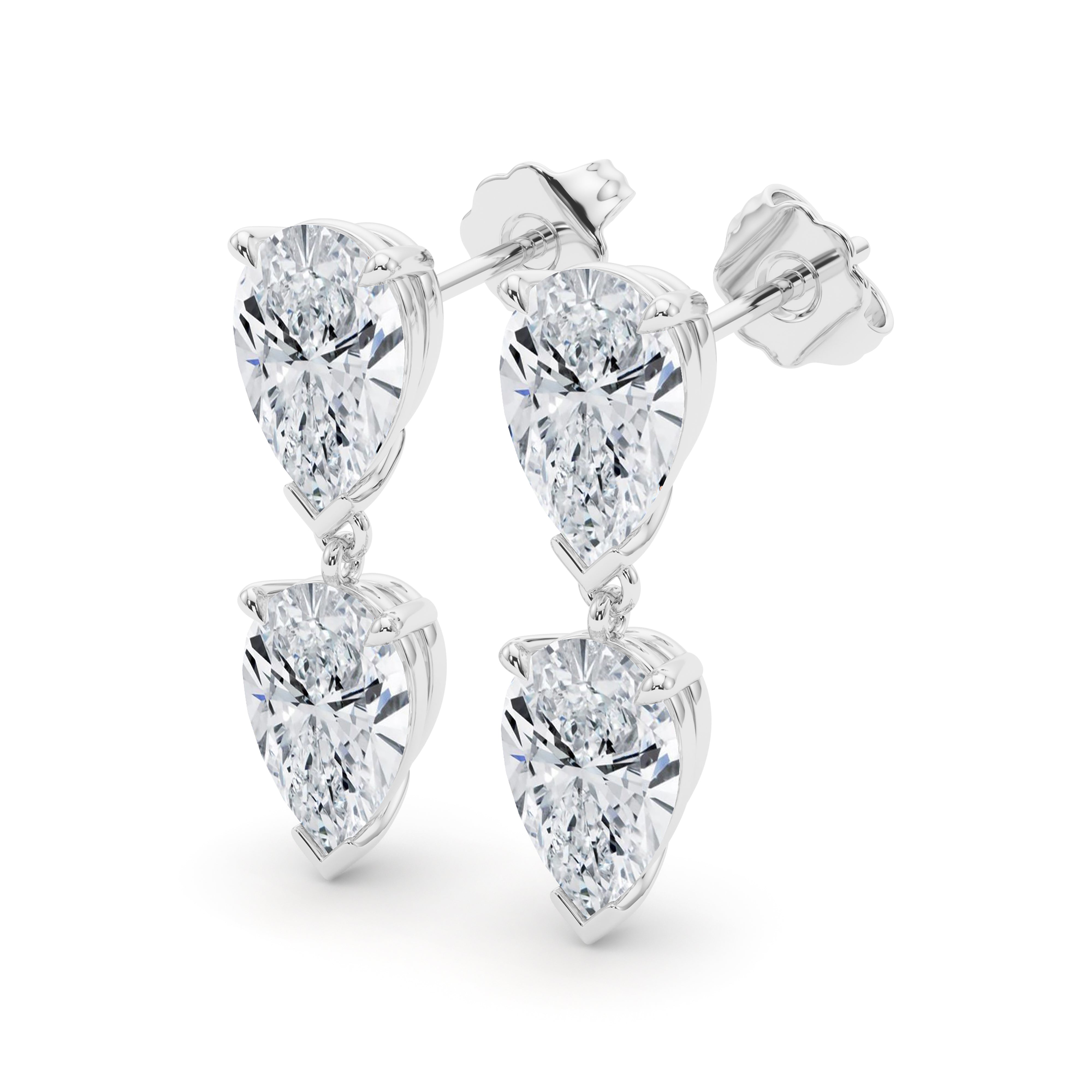 Twin Pear Diamond Earrings | Shop Now