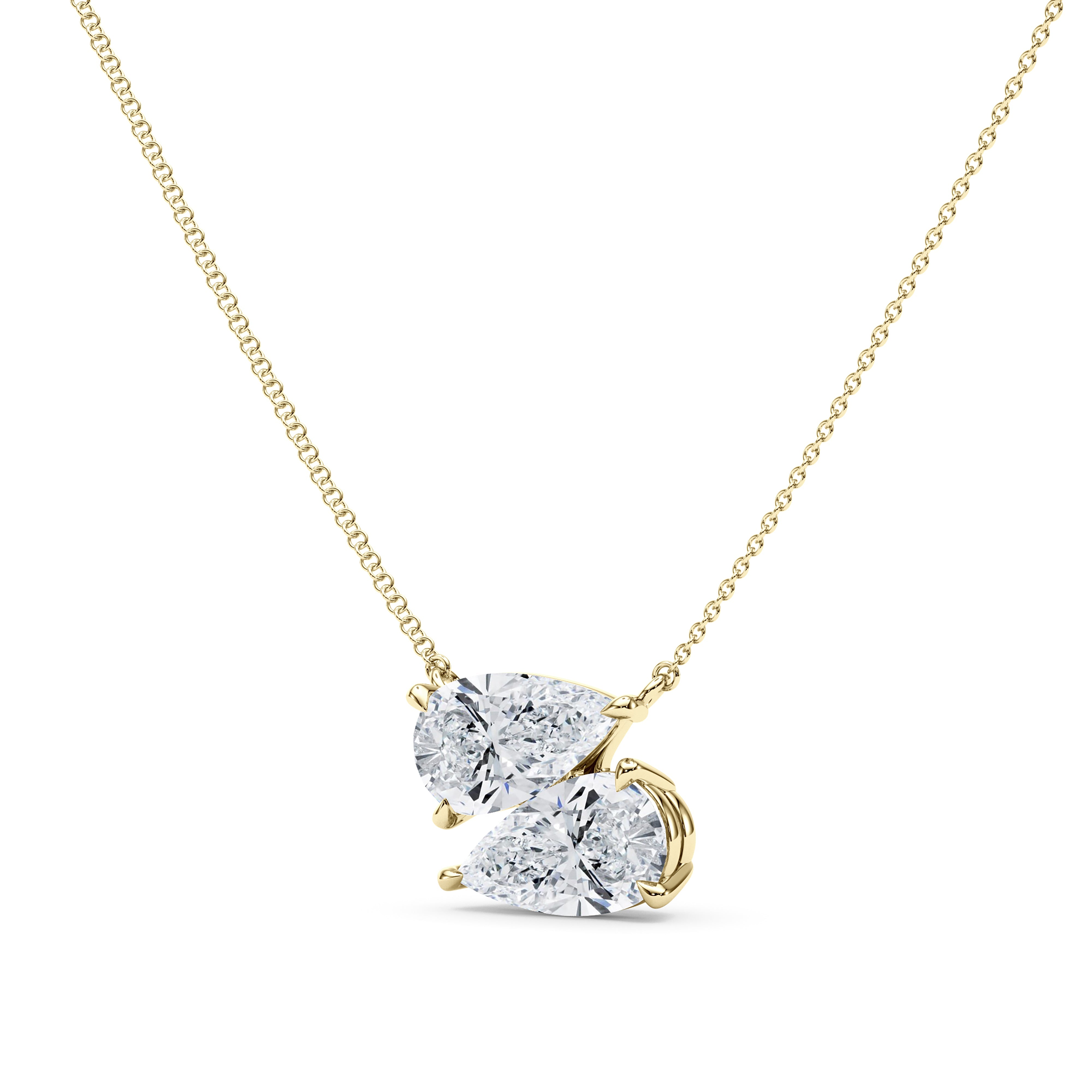 Twin Pear East-West Diamond Pendant | Shop Now