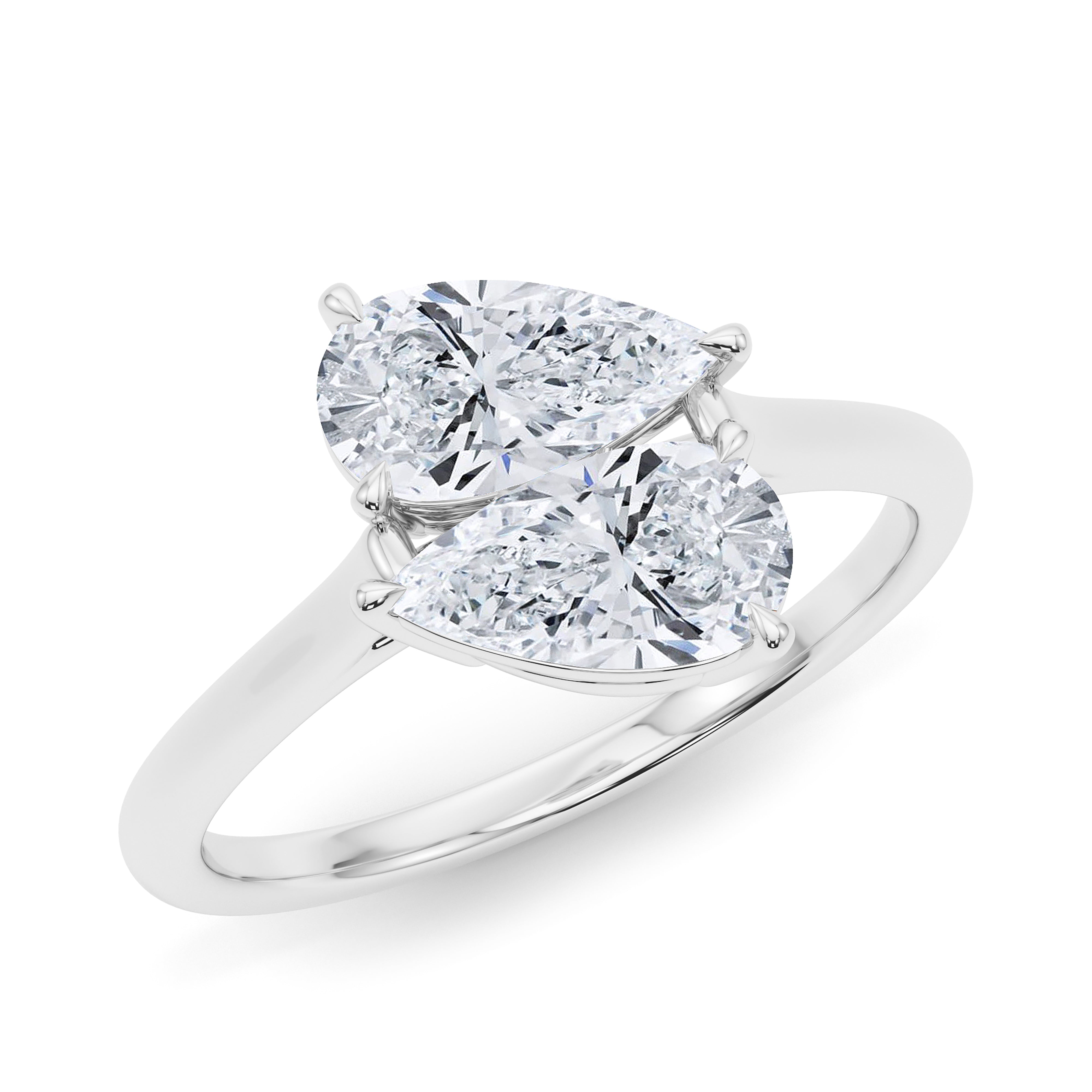 Twin Pear East-West Diamond Ring | Shop Now