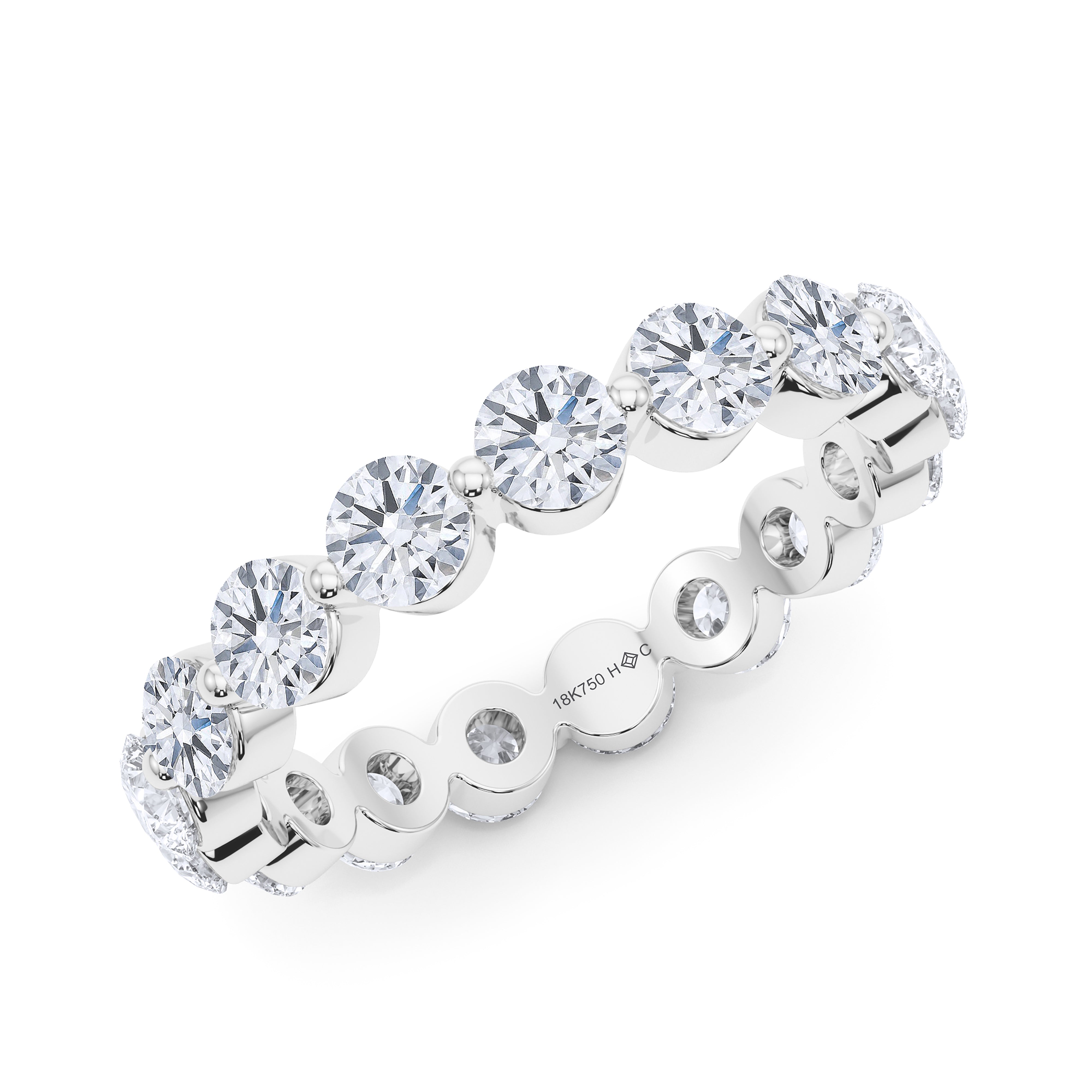 Single Prong Diamond Eternity Band | Shop Now